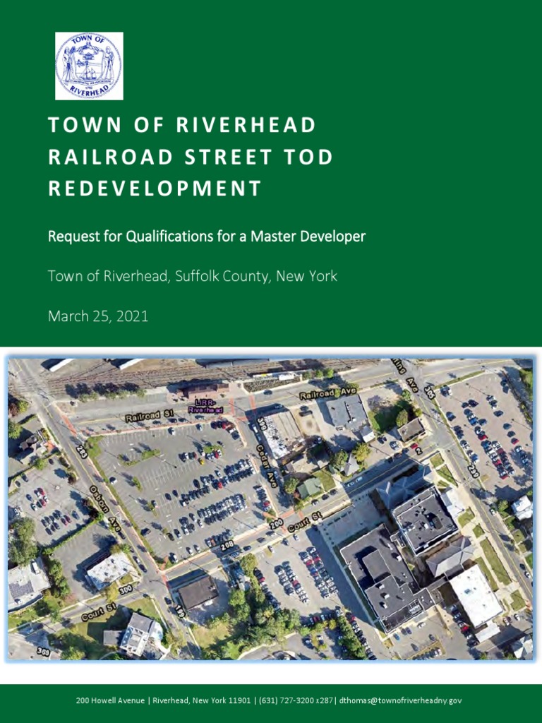 Town of Riverhead Railroad Street TOD Redevelopment | PDF | Urban ...