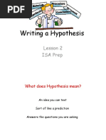 Hypothesis Worksheet | PDF