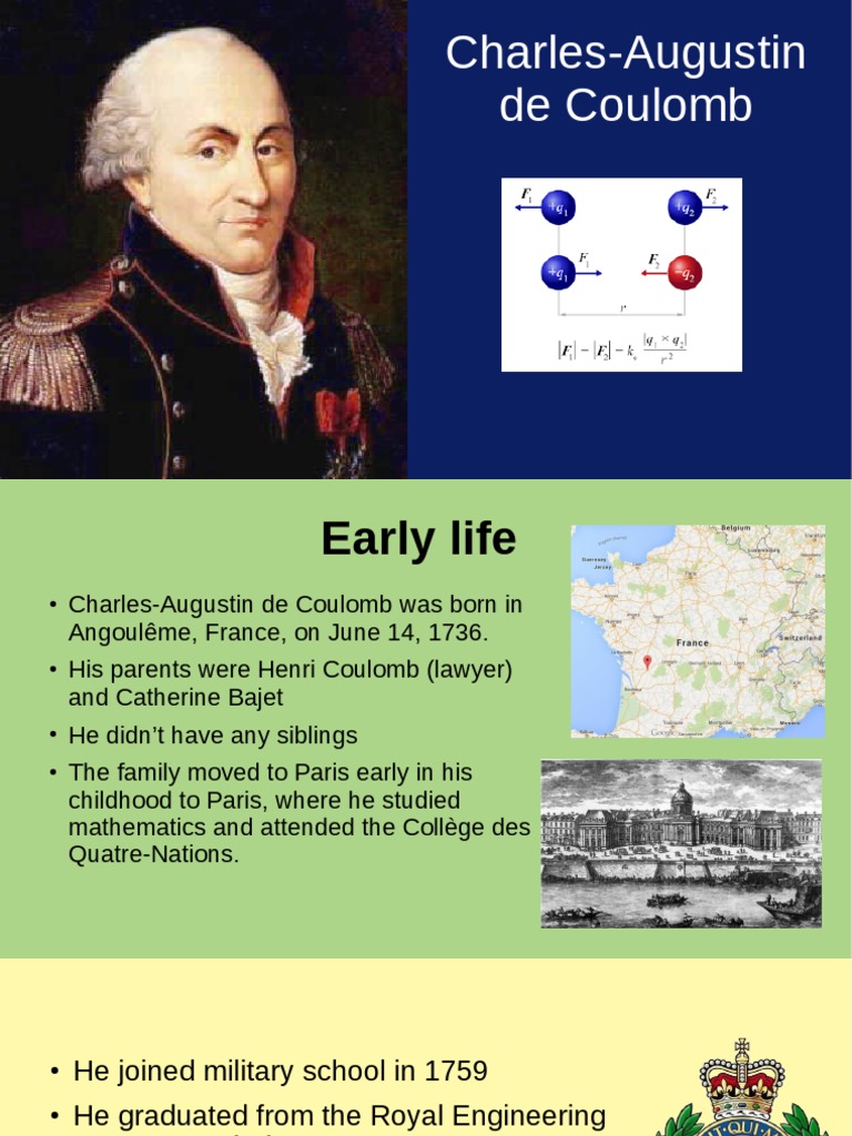 Charles-Augustin de Coulomb Presentation | PDF