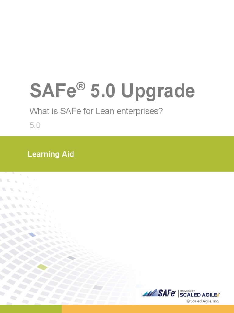 What Is Safe For Lean Enterprises Learning Aid | PDF | Competence ...