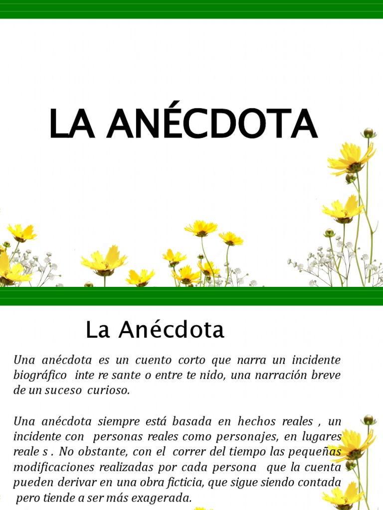 La Anécdota | PDF