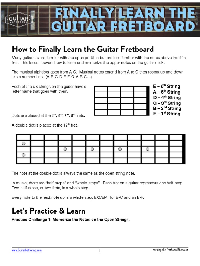 Learning The Fretboard Workout Book | PDF | Guitars | Musical Instruments