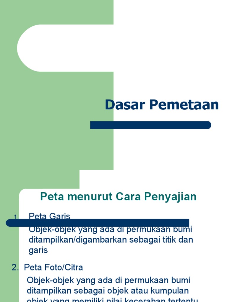 1 Dasar Pemetaan | PDF