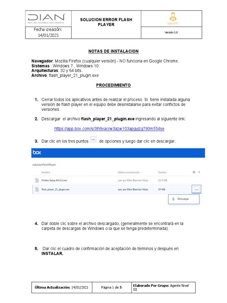 Solución al Error de Flash Player | PDF | Software | Software del sistema