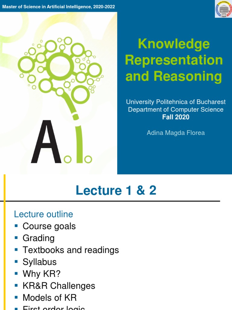 KRR Lecture 1 2 Intro Logic | PDF | Logical Consequence ... KRR Lecture 1 2 Intro Logic | PDF | Logical Consequence ...