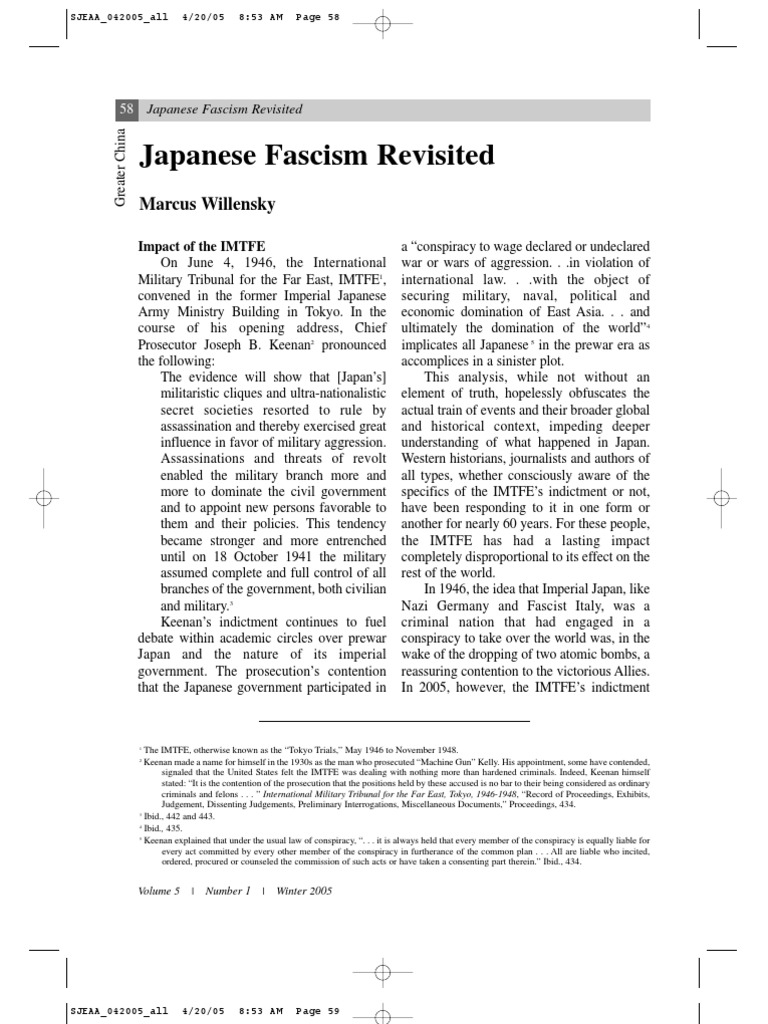Revisiting Japanese Fascism | PDF | Fascism | Benito Mussolini