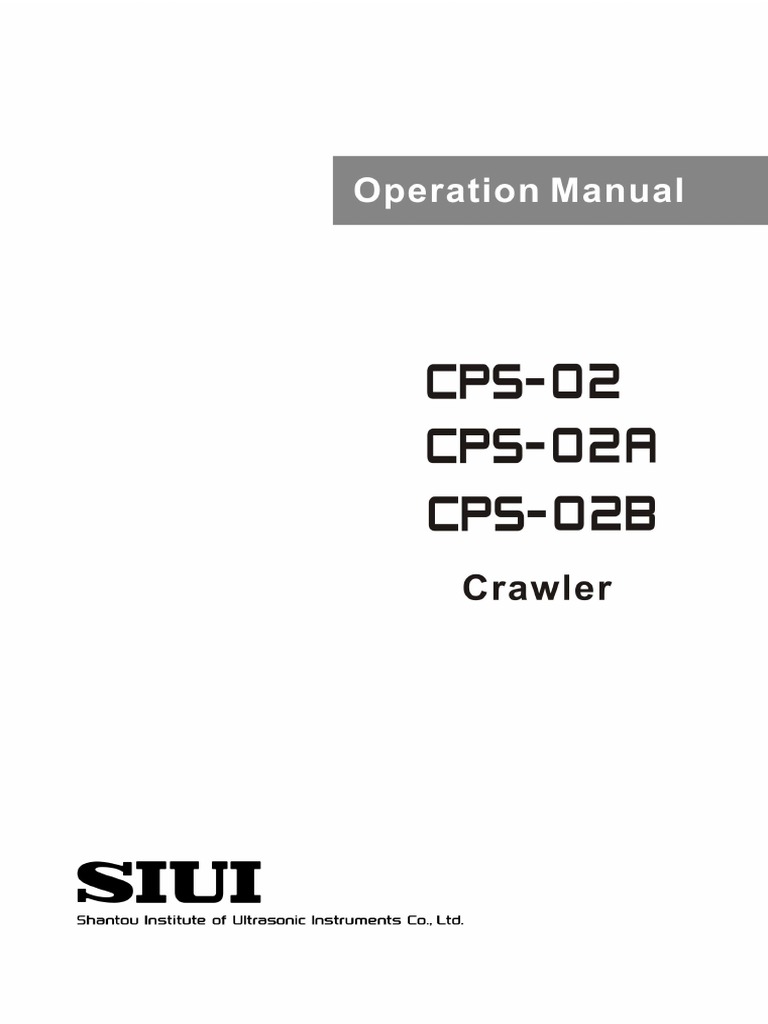 CPS-02系列扫查架说明书 - DCY4.021.277SS - V1.0A-E- 英文20190715 | PDF ...