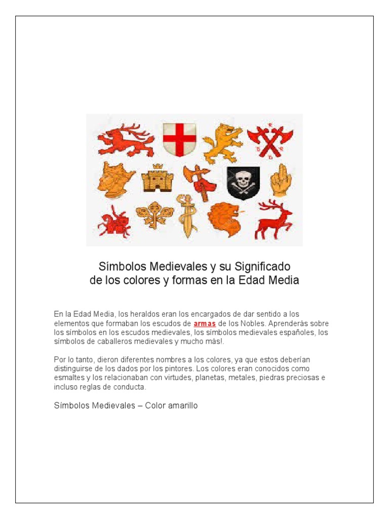 Símbolos Medievales y Su Significado | PDF | Continuar | Unicornio