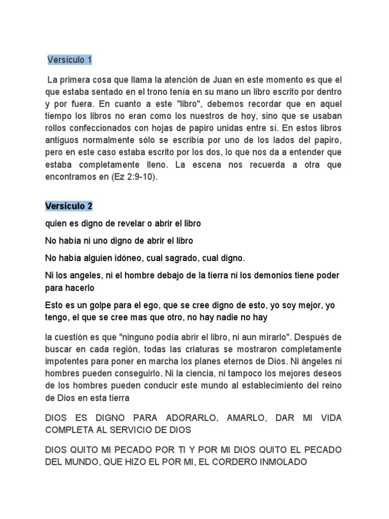 El Rollo y El Cordero | PDF | Cordero de Dios | David