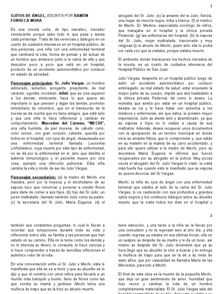 Ojitos de Angel | PDF | Hospital y clinica | Amor