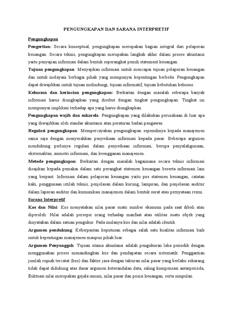 Teori Akuntansi Bab 11 & 12 | PDF