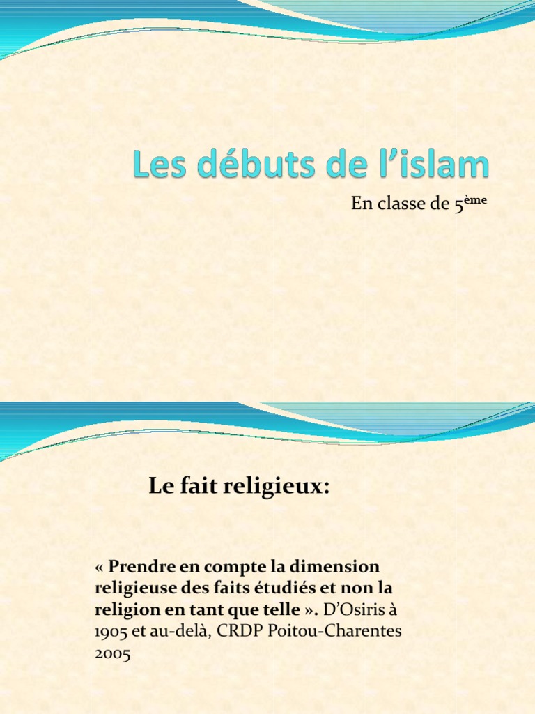 Diaporama Final Islam1 | PDF | Mahomet | Mosquée