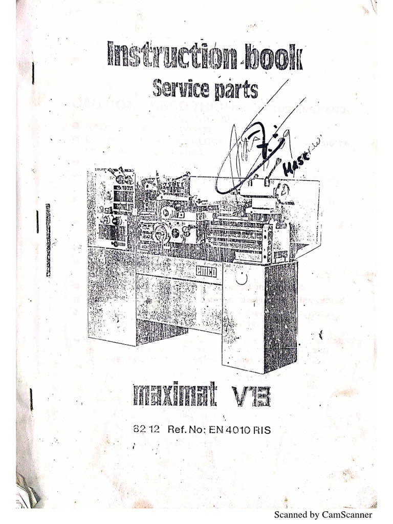 Manual Book Mesin Bubut | PDF