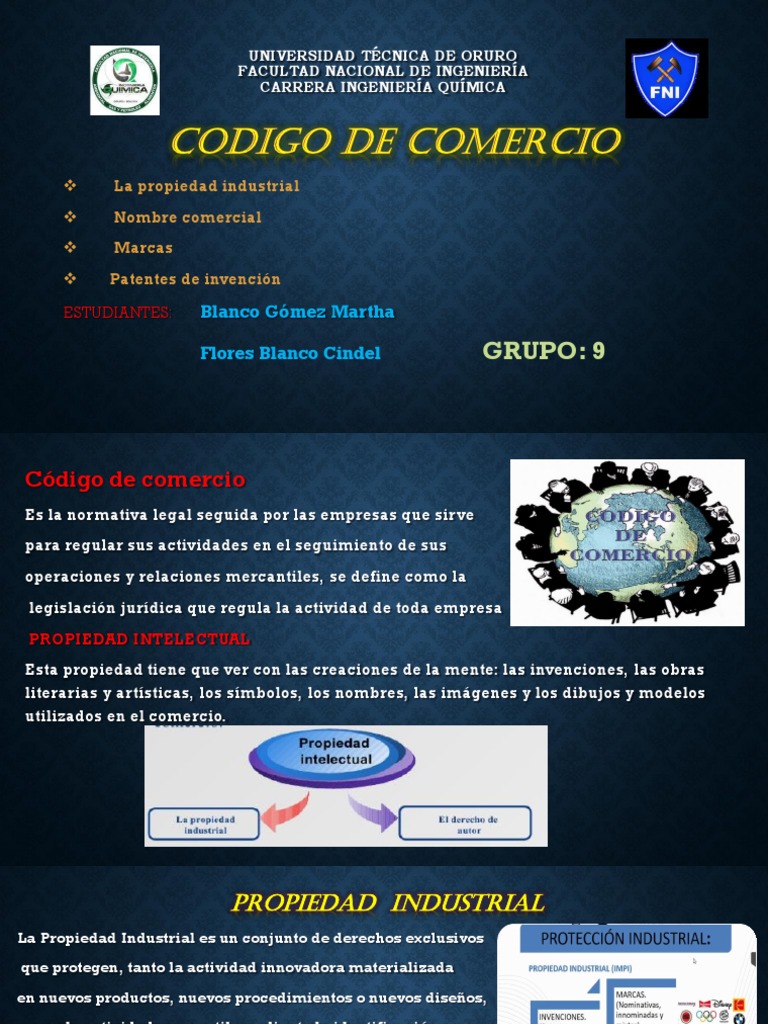 Grupo N°9 Codigo de Comercio | PDF | Patentar | Marca comercial