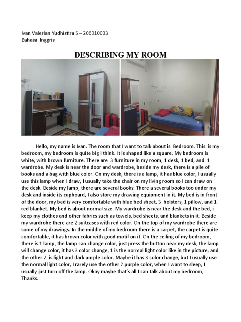 Describing My Room | PDF