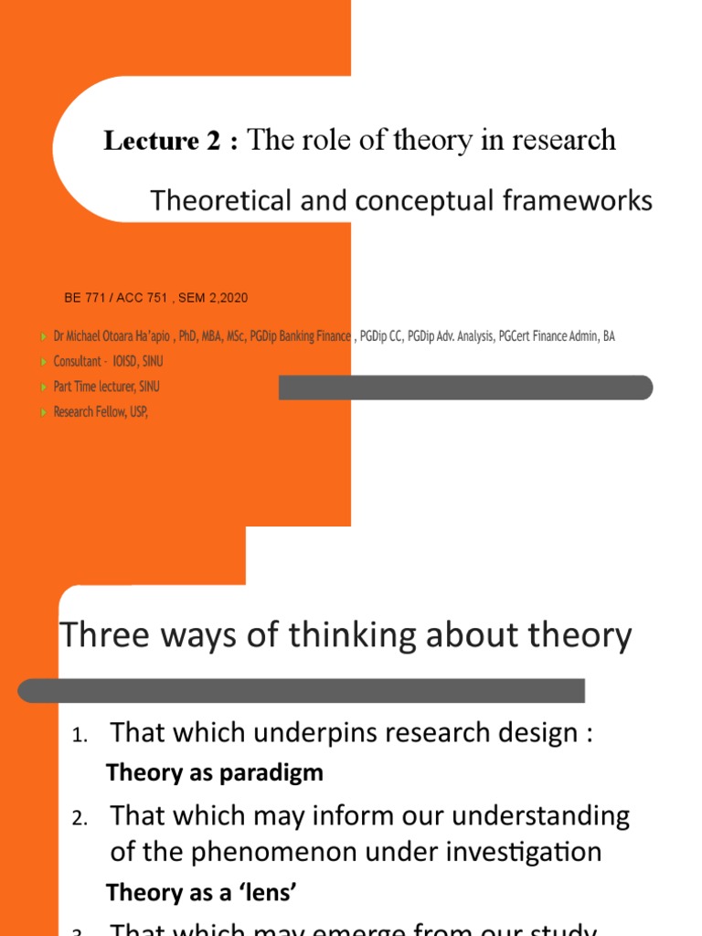 Theory in Quantitative Research Design | PDF | Theory | Quantitative ...