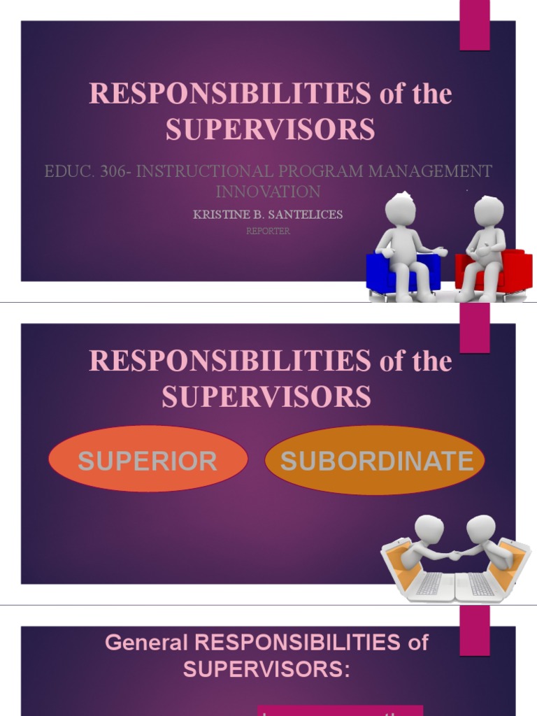 Responsibilities and Best Practices of Effective Supervision: A Guide ...