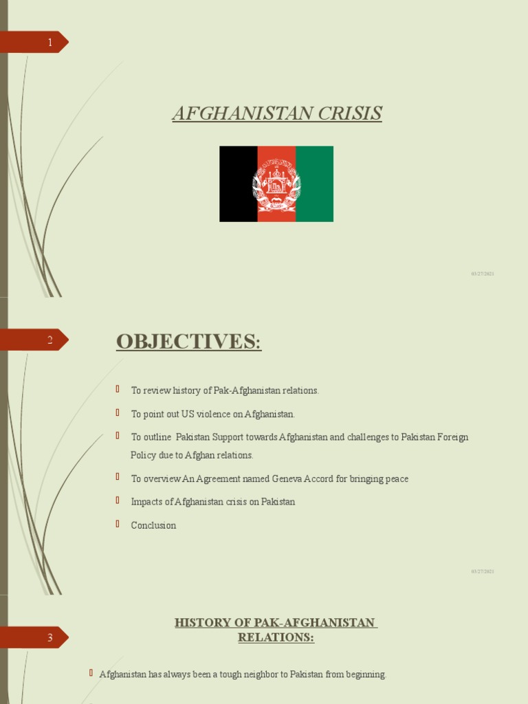 An Analysis of the Afghanistan Crisis and its Impacts on Pakistan ...