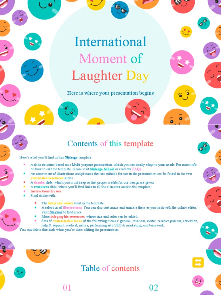 International Moment of Laughter Day by Slidesgo | PDF | Laughter | Humour