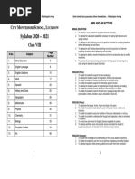 CMS Class VII Syllabus | PDF | Verb | English Language