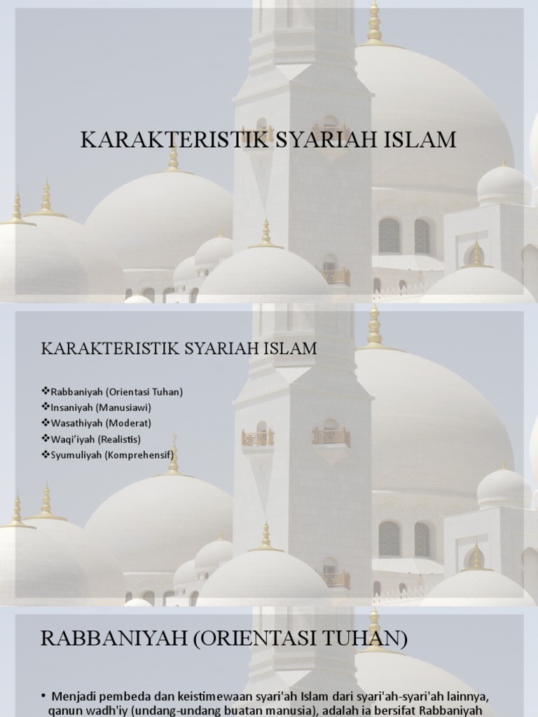 Karakteristik Syariah Islam | PDF