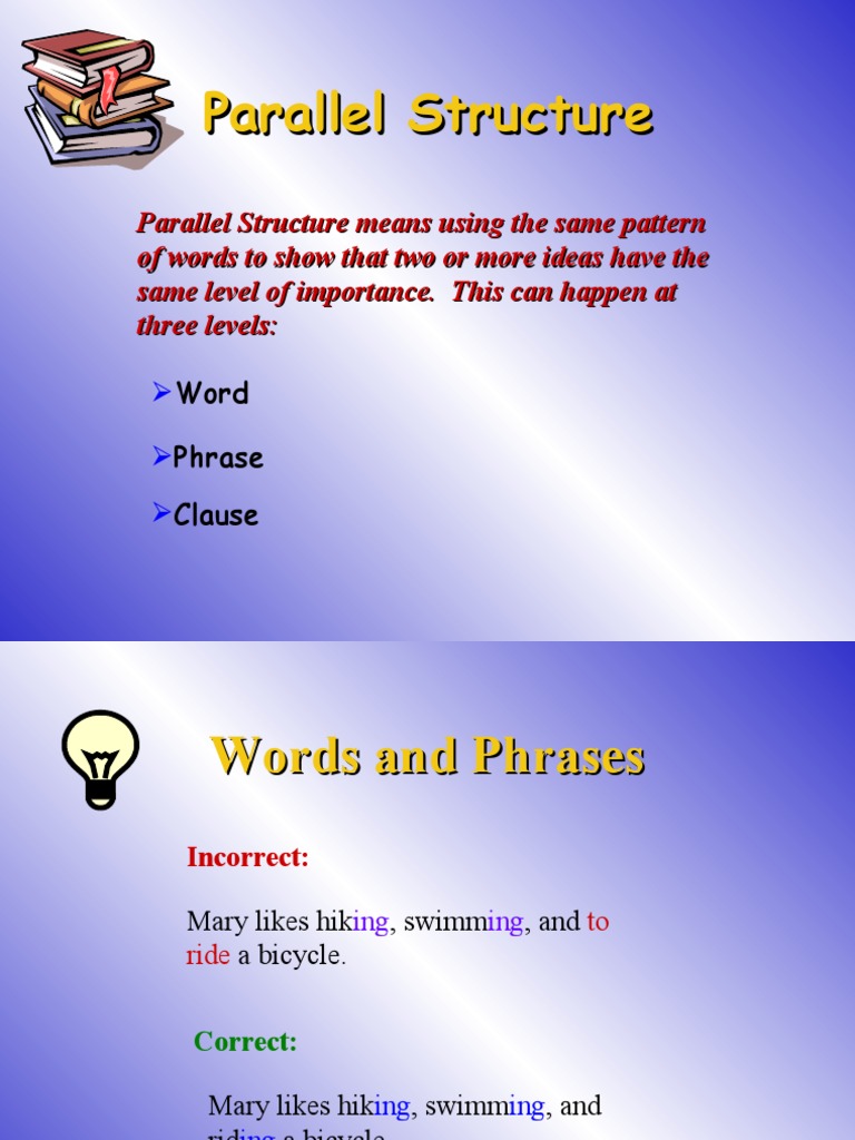 Parallel Structure | PDF