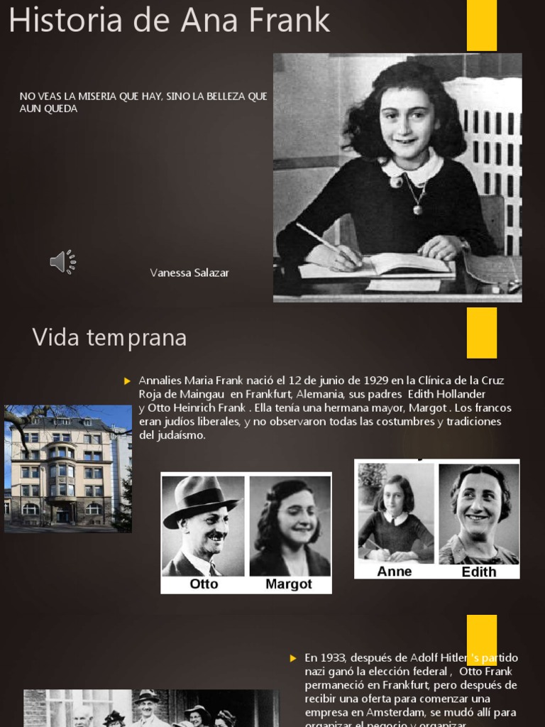 Historia de Ana Frank | PDF | Anne Frank | Prisioneros y detenidos