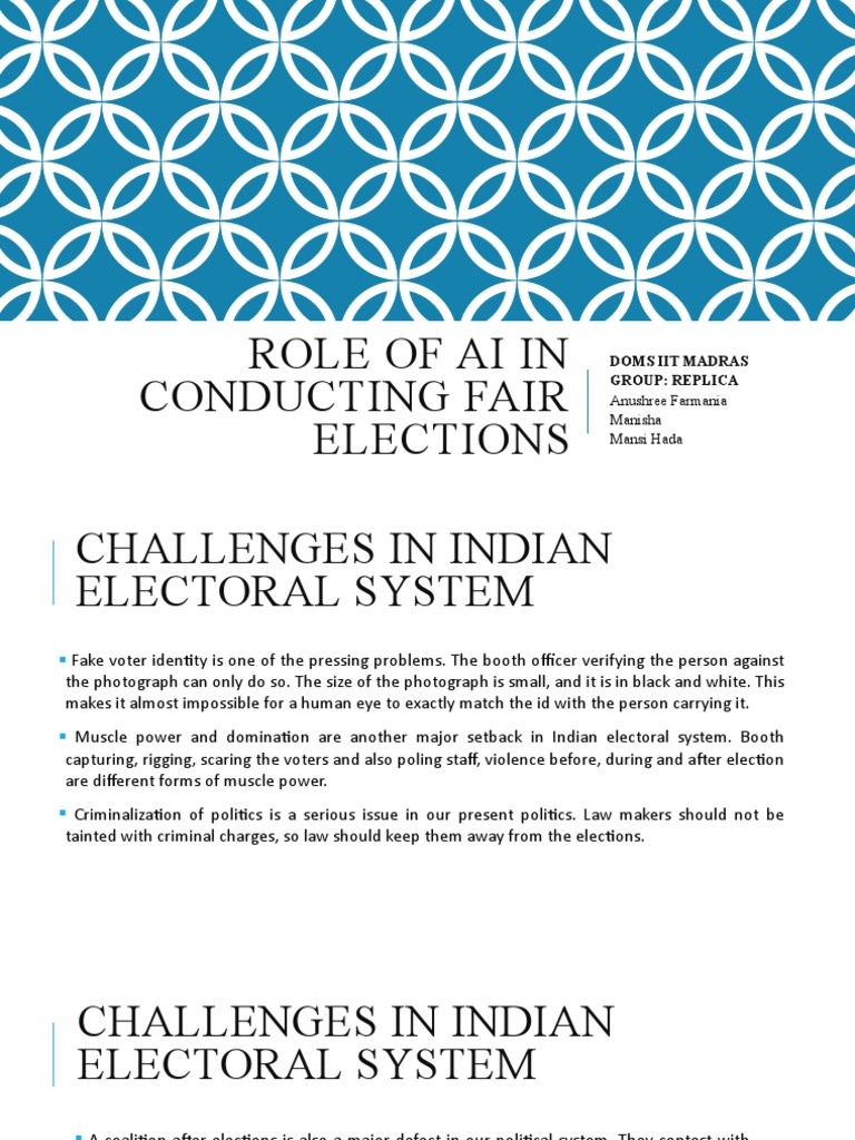 Role of AI in Conducting Fair Elections | PDF | Voting | Artificial ...