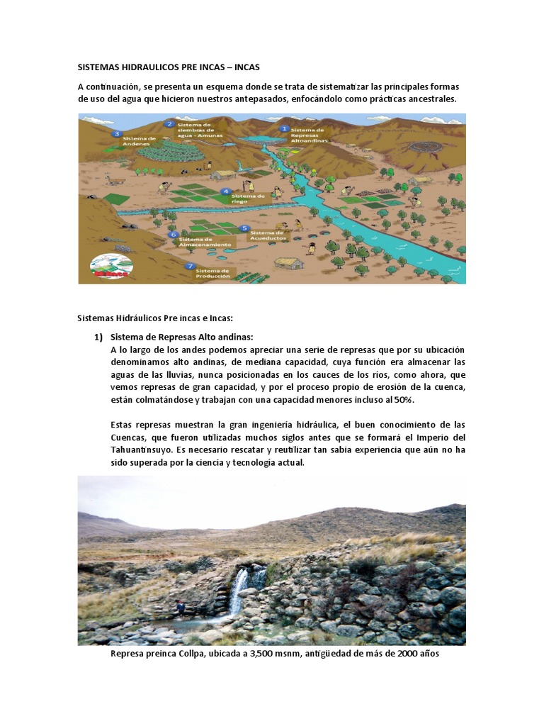 Sistemas Hidráulicos de los Incas | PDF | Imperio Inca | Colector de ...