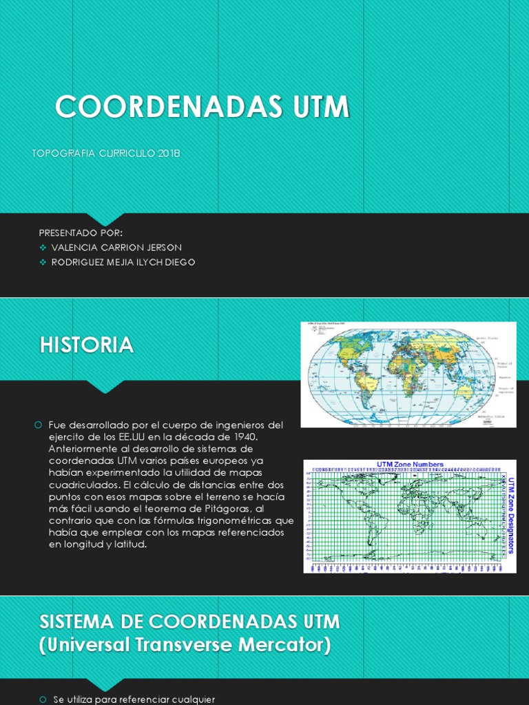 Coordenadas Utm | PDF | Espacio | Metrología