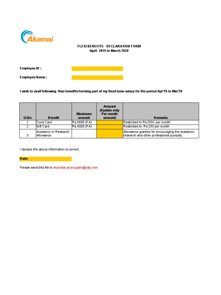 Flexi Declaration | PDF