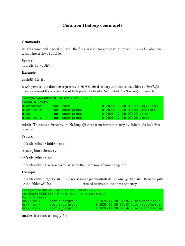 How To Set Up A Hadoop Cluster In Docker Pdf Apache Hadoop Directory Computing