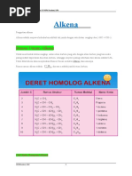 Bahan Ajar Struktur Dan Tata Nama Alkana, Alkena, Dan Alkuna | PDF
