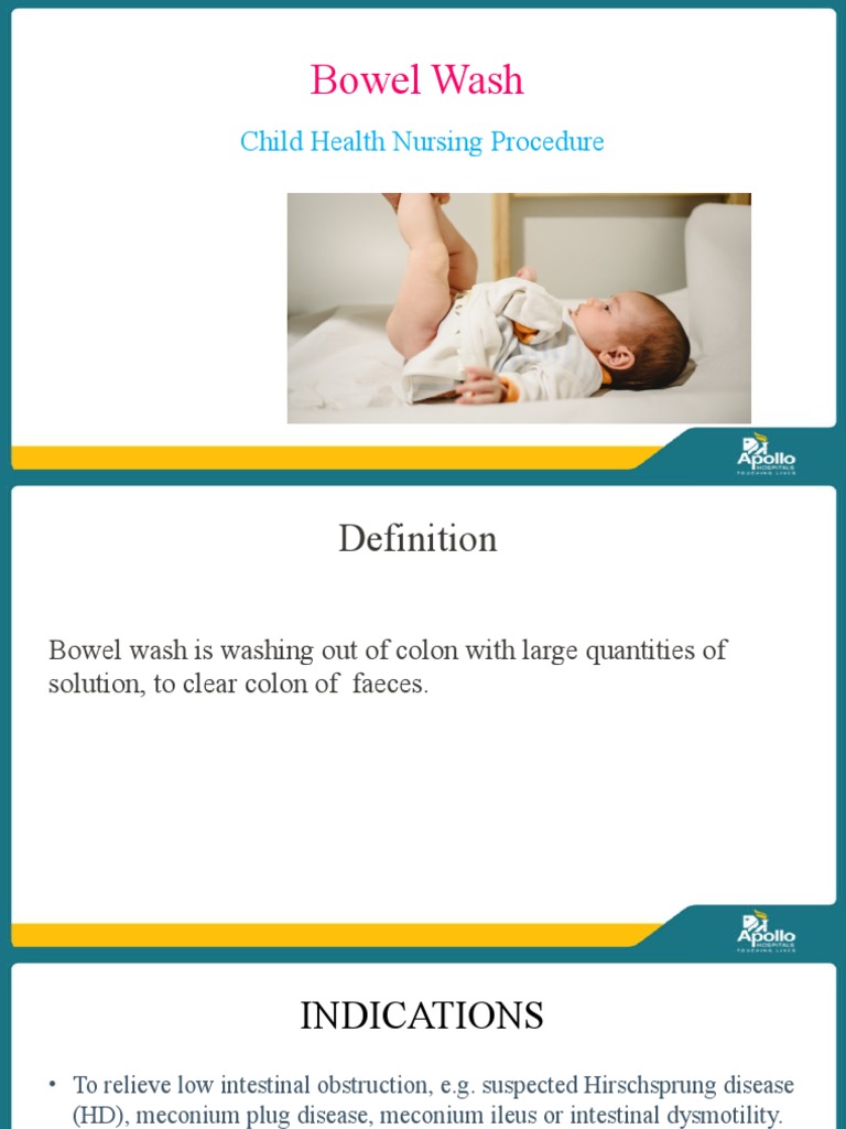 Bowel Wash Procedure in Pediatrics | PDF | Wellness