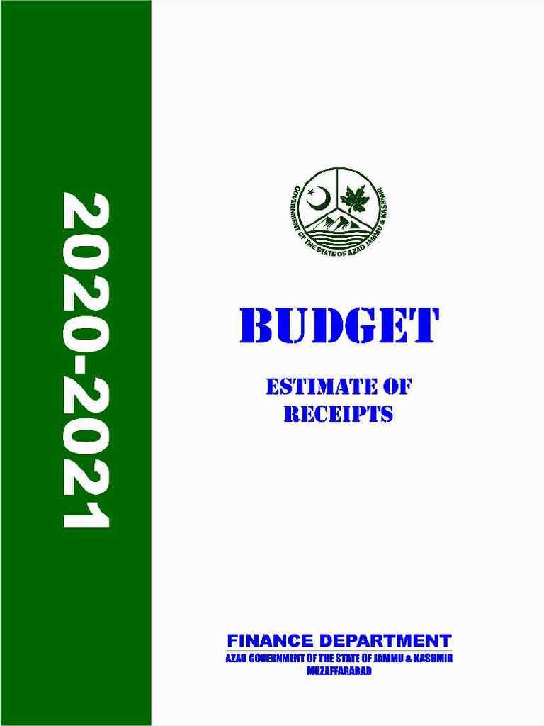 Estimates of Receipts 2020 21 | PDF | Excise | Taxation