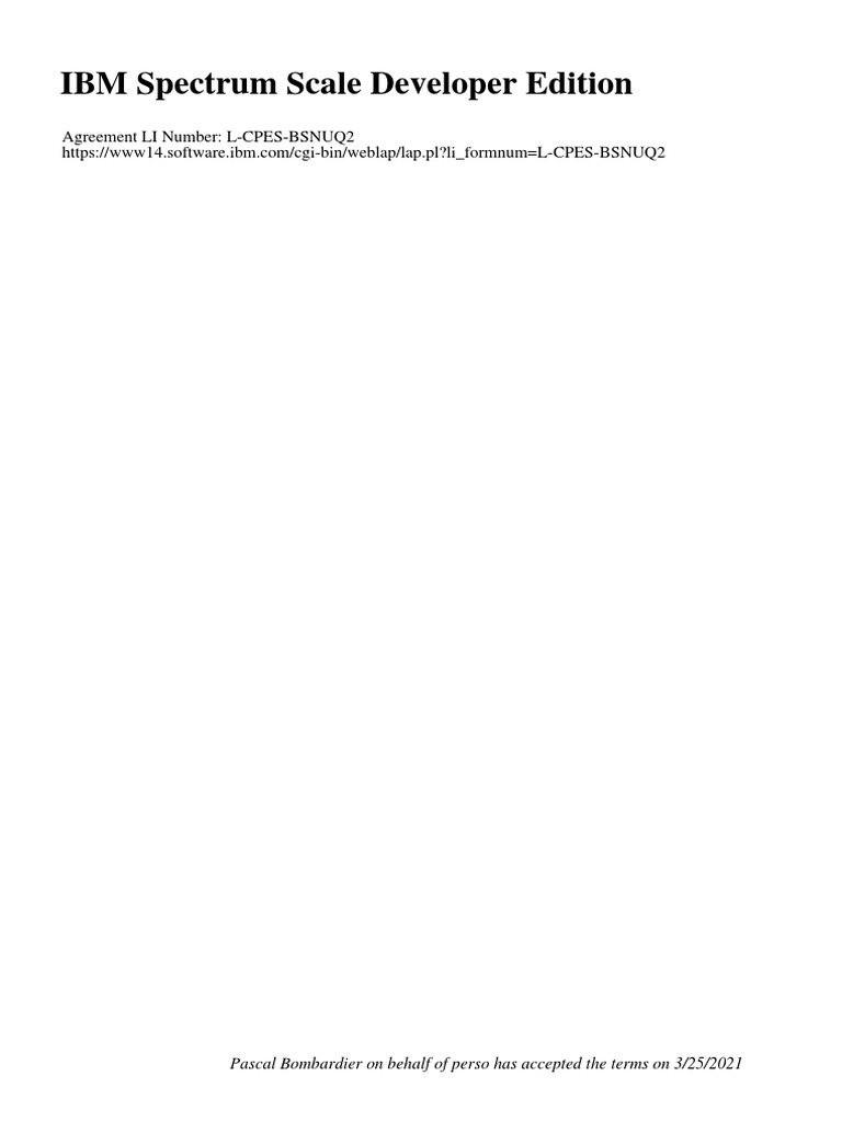 IBM Spectrum Scale Developer Edition | PDF