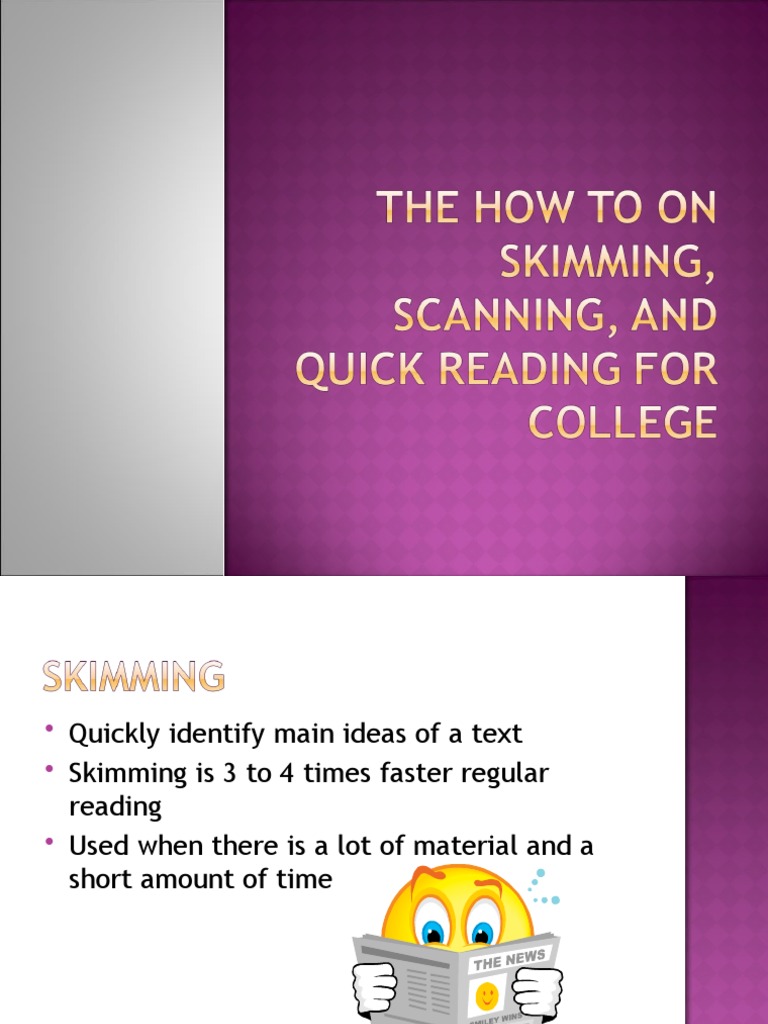 Speed Skim and Reading | PDF