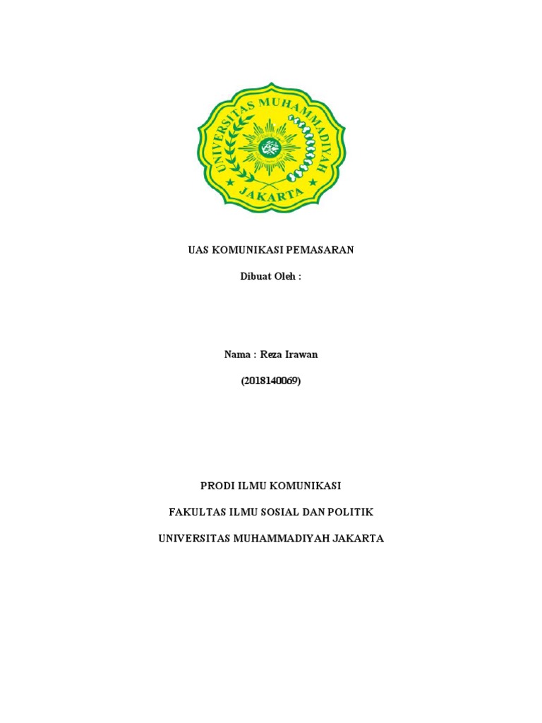 Uas Komunikasi Pemasaran | PDF
