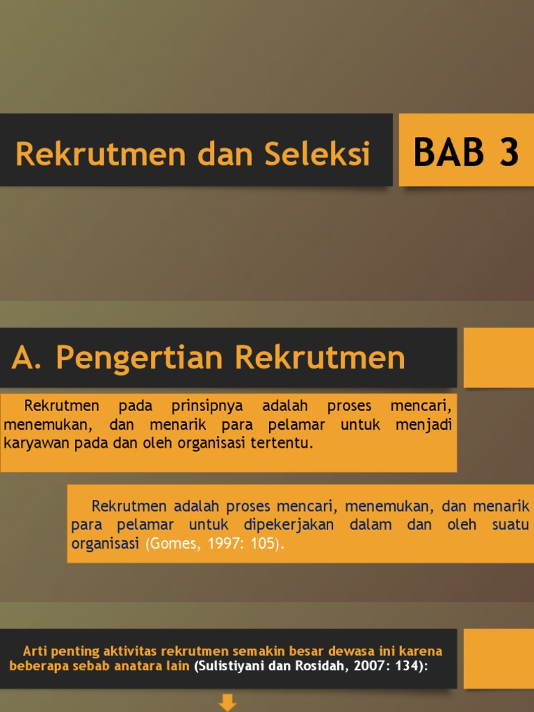 BAB 3 MSDM Rekrutmen Dan Seleksi | PDF