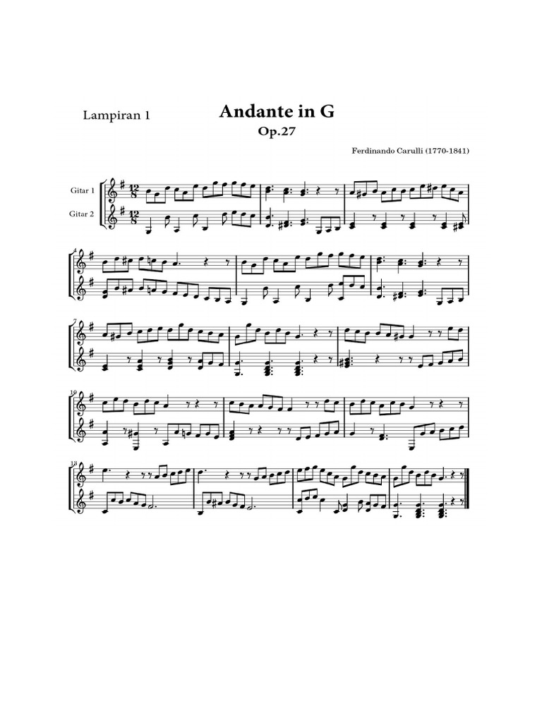 FLS2N SMP Partitur Gitar Duet | PDF