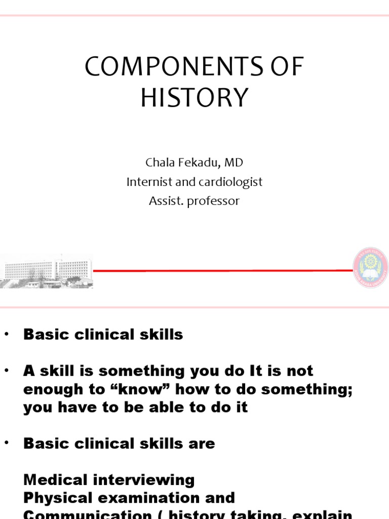02 C F Components of History | PDF | Physical Examination | Symptom