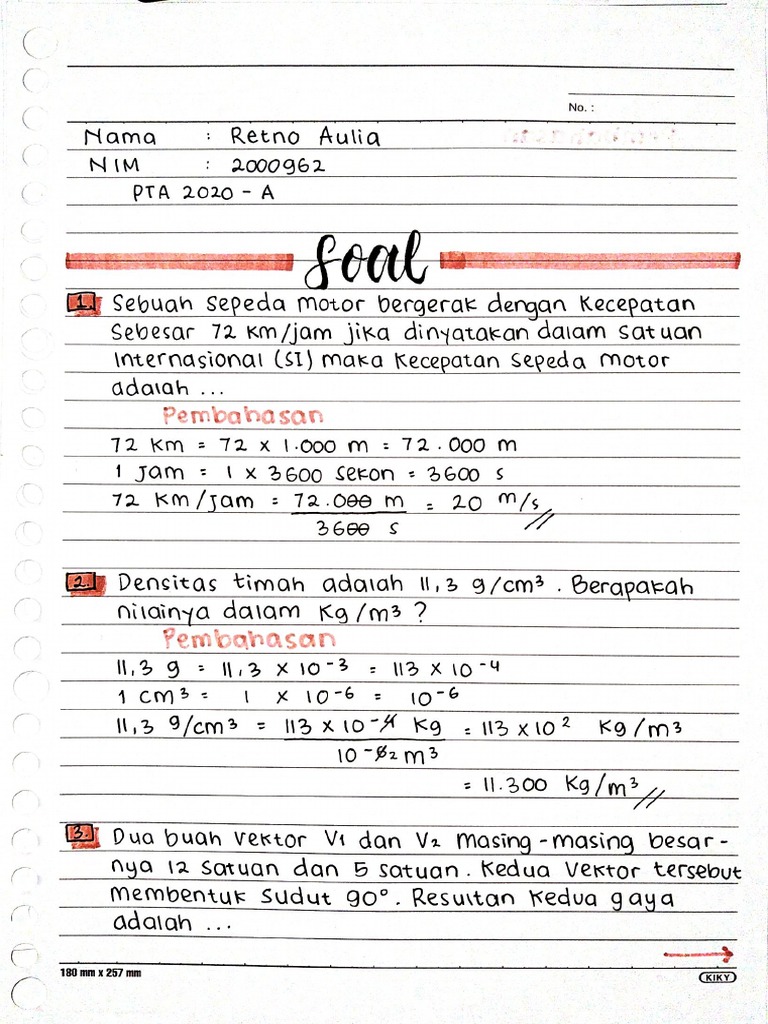 Tugas 2 Fisika Dasar | PDF