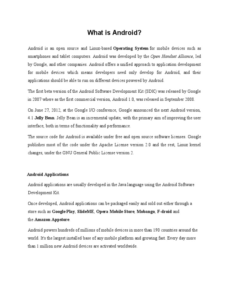 Android Notes | Download Free PDF | Android (Operating System) | Java ...