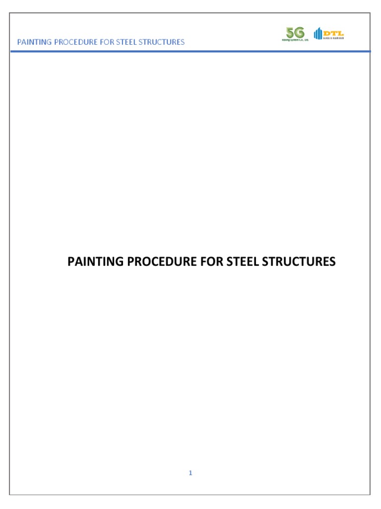 Steel Structure Painting Procedure Guide | PDF | Paint | Welding