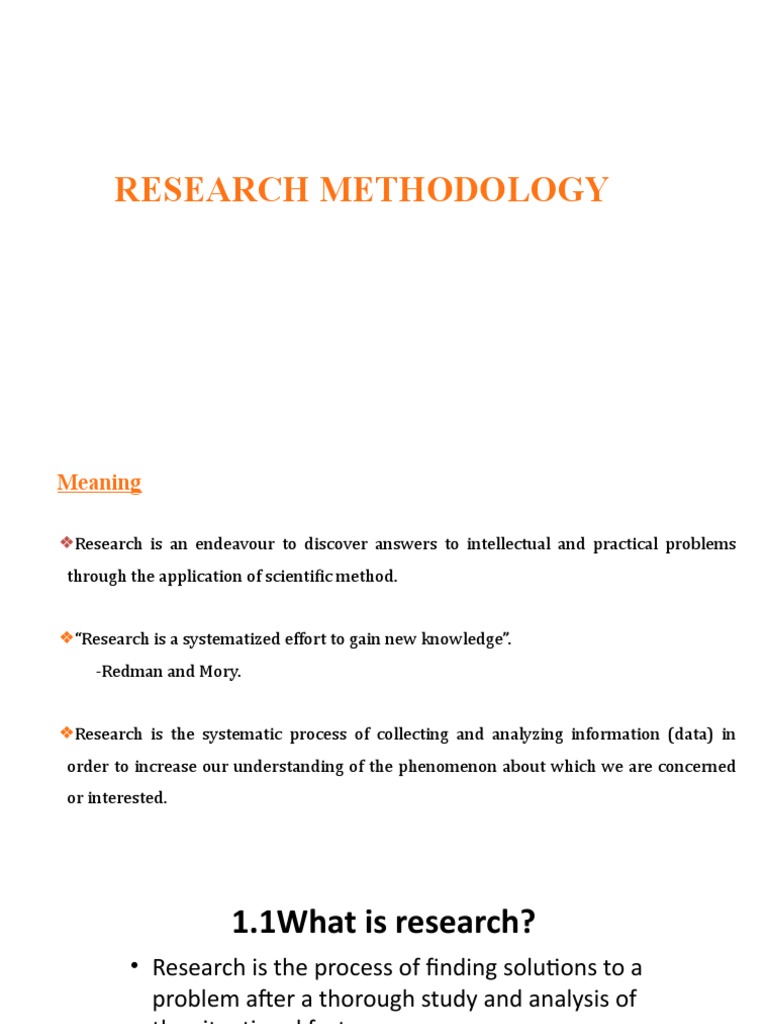 Introduction To Research Methodology | PDF | Scientific Method | Hypothesis