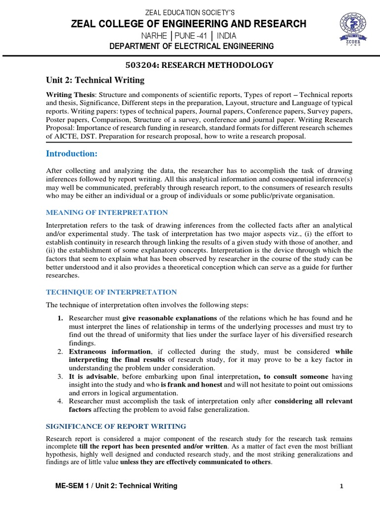 Research Methodology - Unit - 2 - Notes | PDF | Scientific Method | Patent