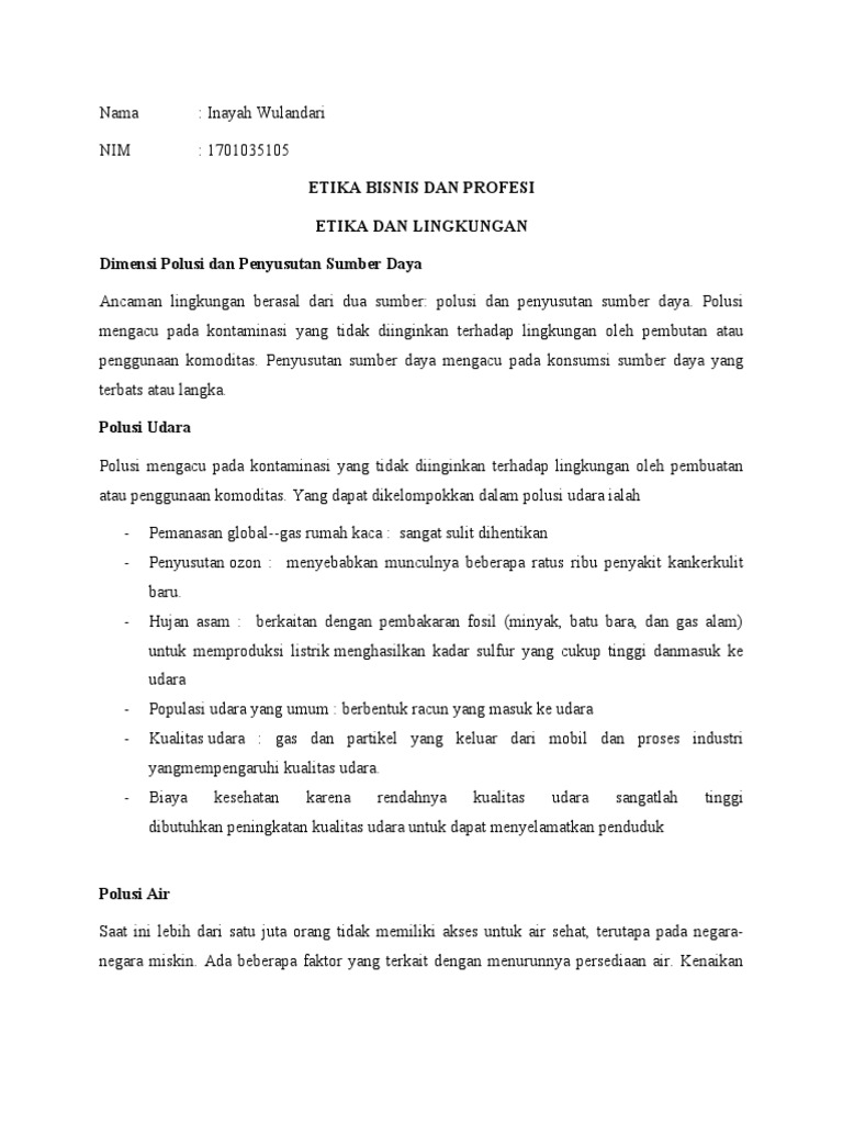 Inayah Wulandari - 1701035105 - Tugas Pertemuan 5 | PDF Inayah Wulandari - 1701035105 - Tugas Pertemuan 5 | PDF