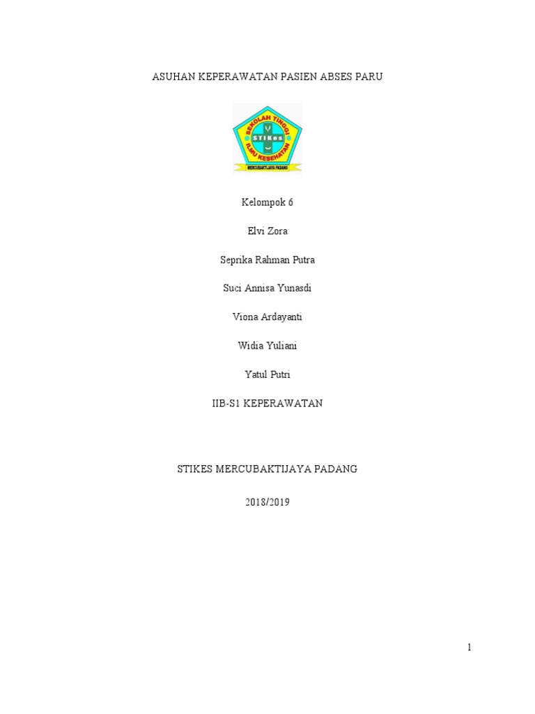 Tanda dan Gejala Abses Paru | PDF