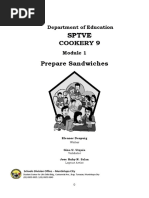 Detailed Lesson Plan in Cookery 9 | PDF | Menu | Sandwich