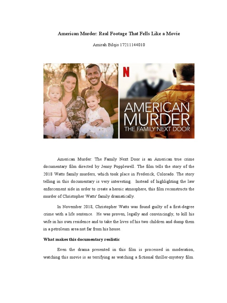 Documentary Analysis | PDF | Documentary Film | Crime & Violence